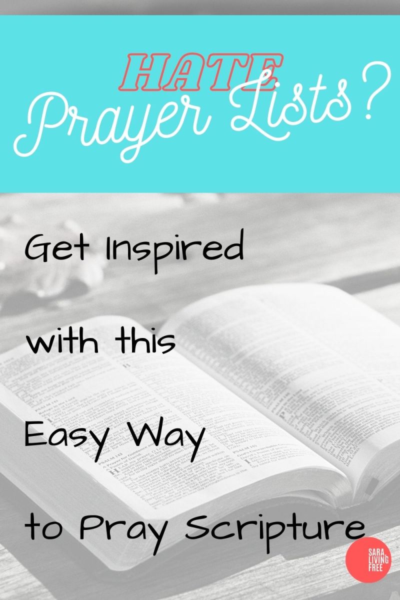 Hate Prayer Lists? Get Inspired with this Easy Way to Pray Scripture ...